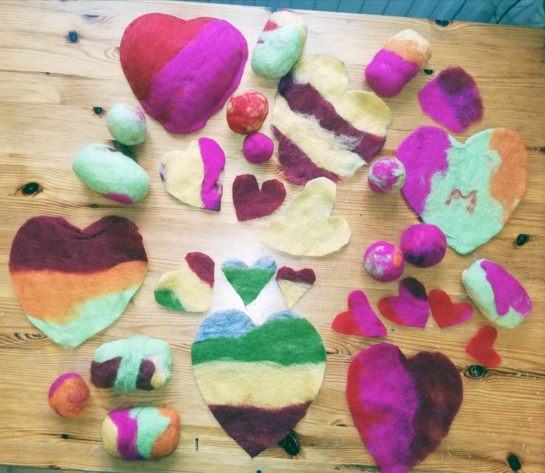 Filzen mit den Kindern | SPÖ Roßleithen